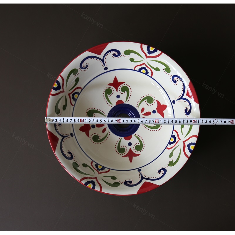 Chậu lavabo sứ mỹ thuật Kanly SU402 - Vật Tư Hoàn Thiện